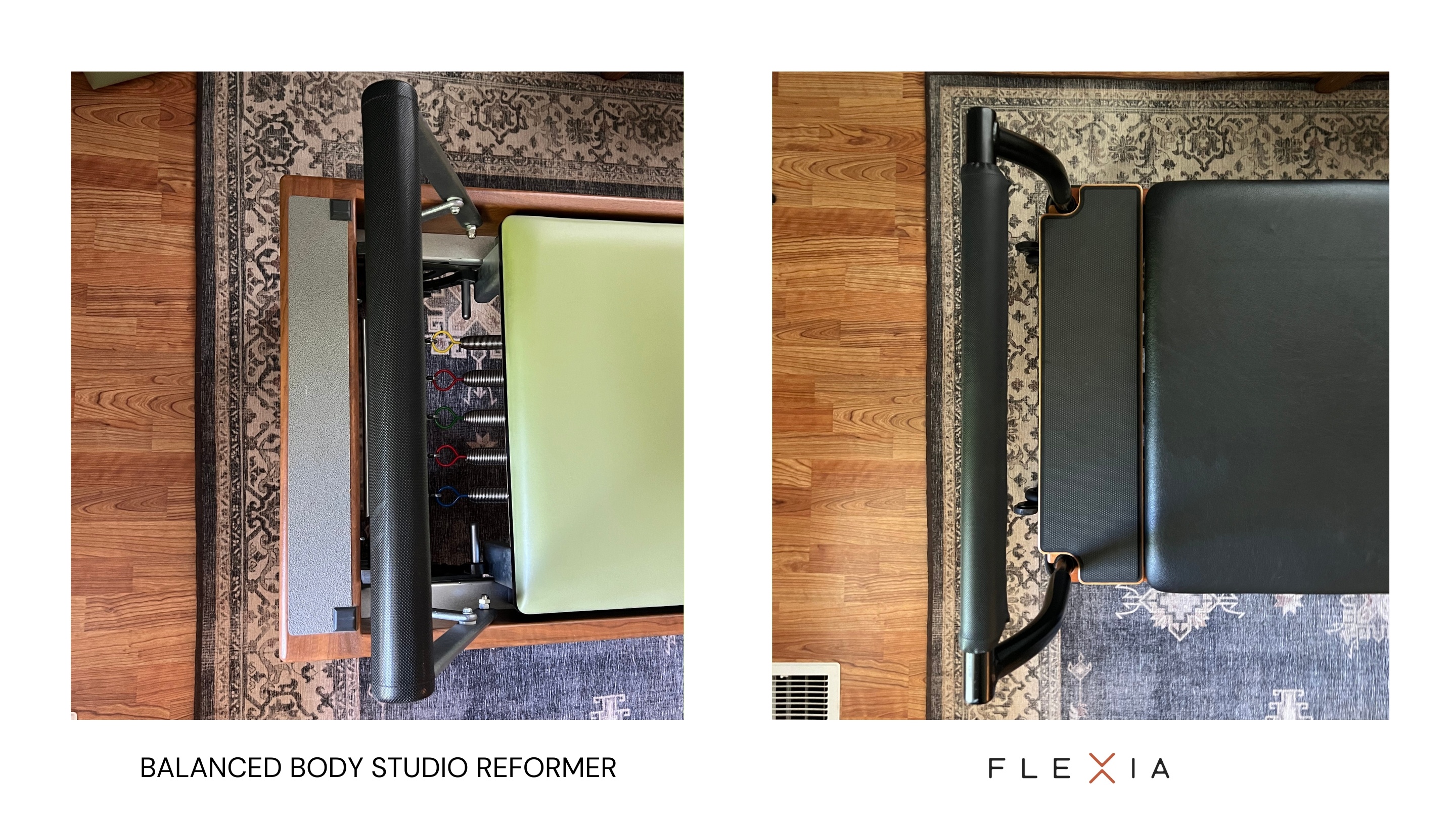Side-by-Side Comparison: Balanced Body Studio Reformer vs. Flexia Reformer